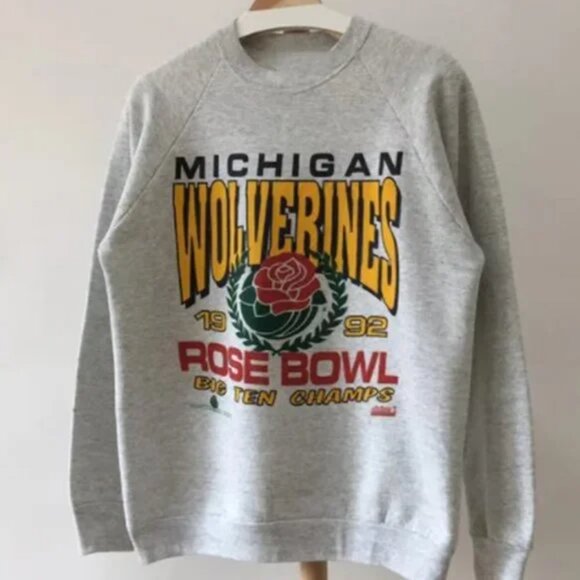 Shirts | Vintage Retro 1992 Michigan Wolverines Rose Bowl Sweatshirt ...